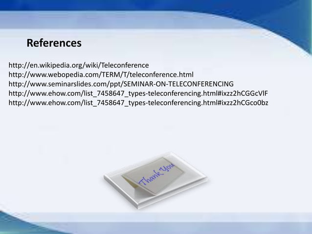 Teleconferencing applications | PPTX | Web Conferencing | Computer Software and Applications