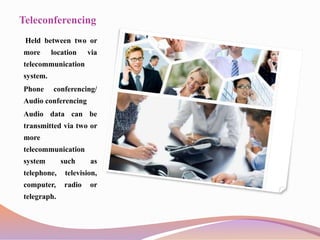 Teleconferencing & videoconferencing, ERIC & INFLIBNET | PPT