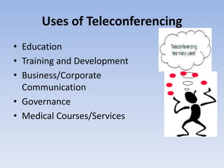 Teleconferncing by abhishek mahajan | PPTX | Web Conferencing | Computer Software and Applications