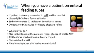 Medication Administration Through Enternal Feeding Tubes | PDF