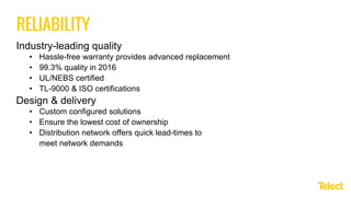 Telect WaveTrax Fiber Raceway Solution | PDF