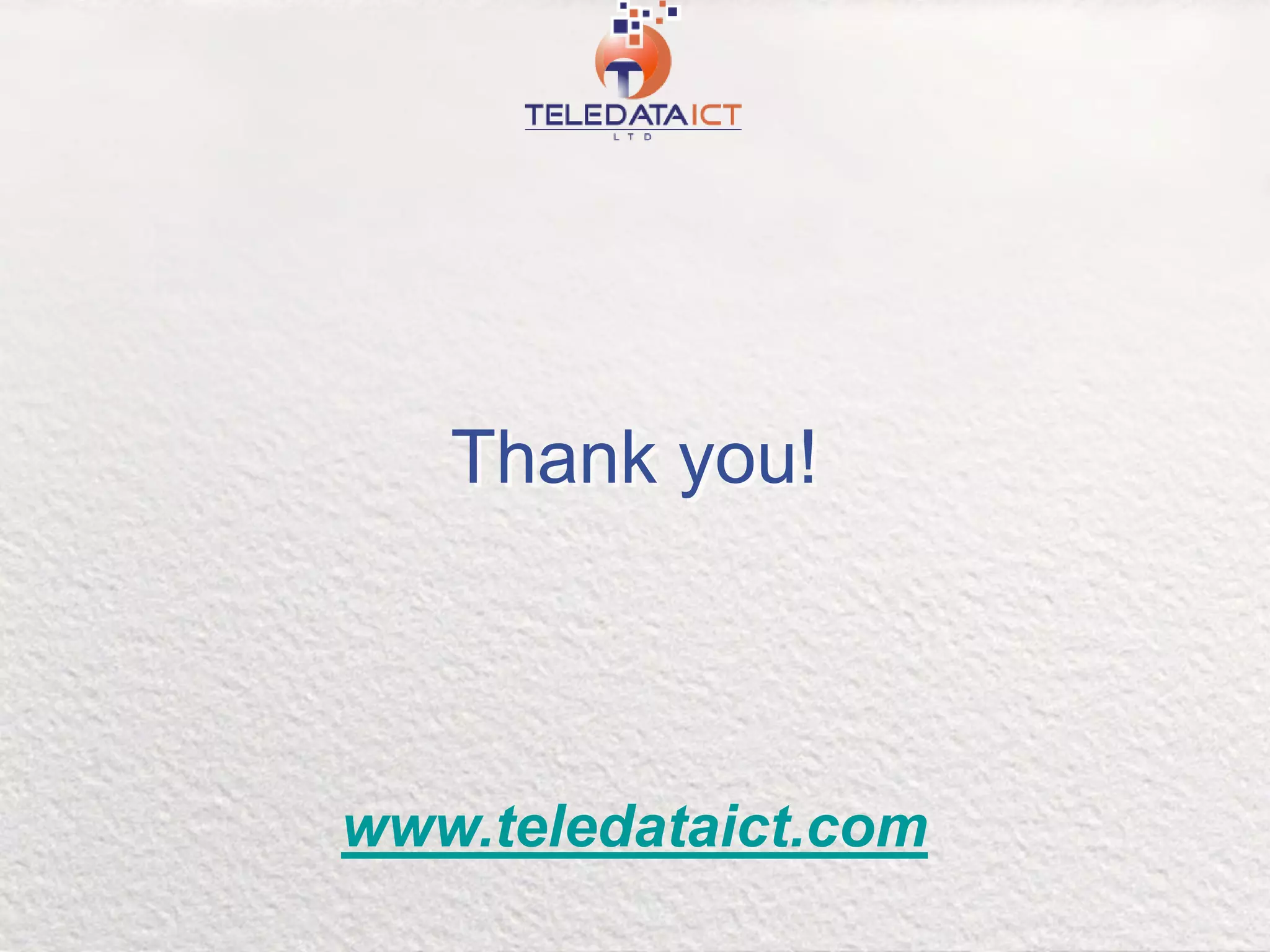 Teledata About Us Presentation | PDF