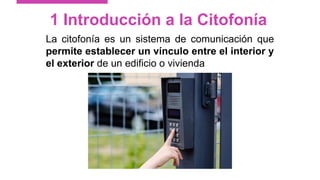 Componentes y Señalización en Redes de Citofonía | PDF