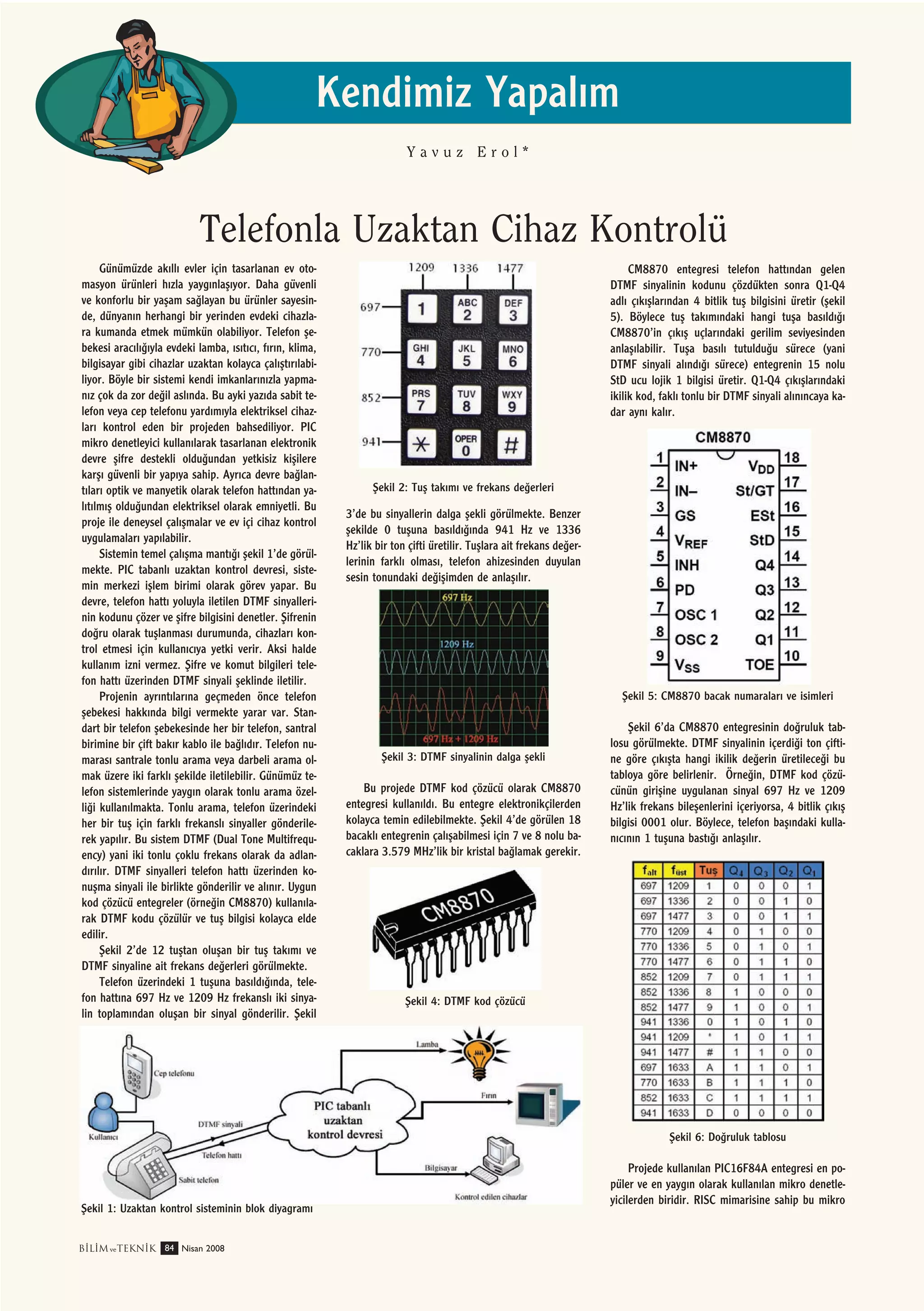 Telefonla uzaktan cihaz kontrolü | PDF
