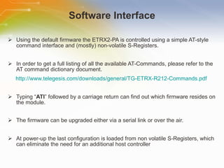 ETRX2-PA ZigBee™ Mesh Networking Module | PPT | Computer Networking | Computing