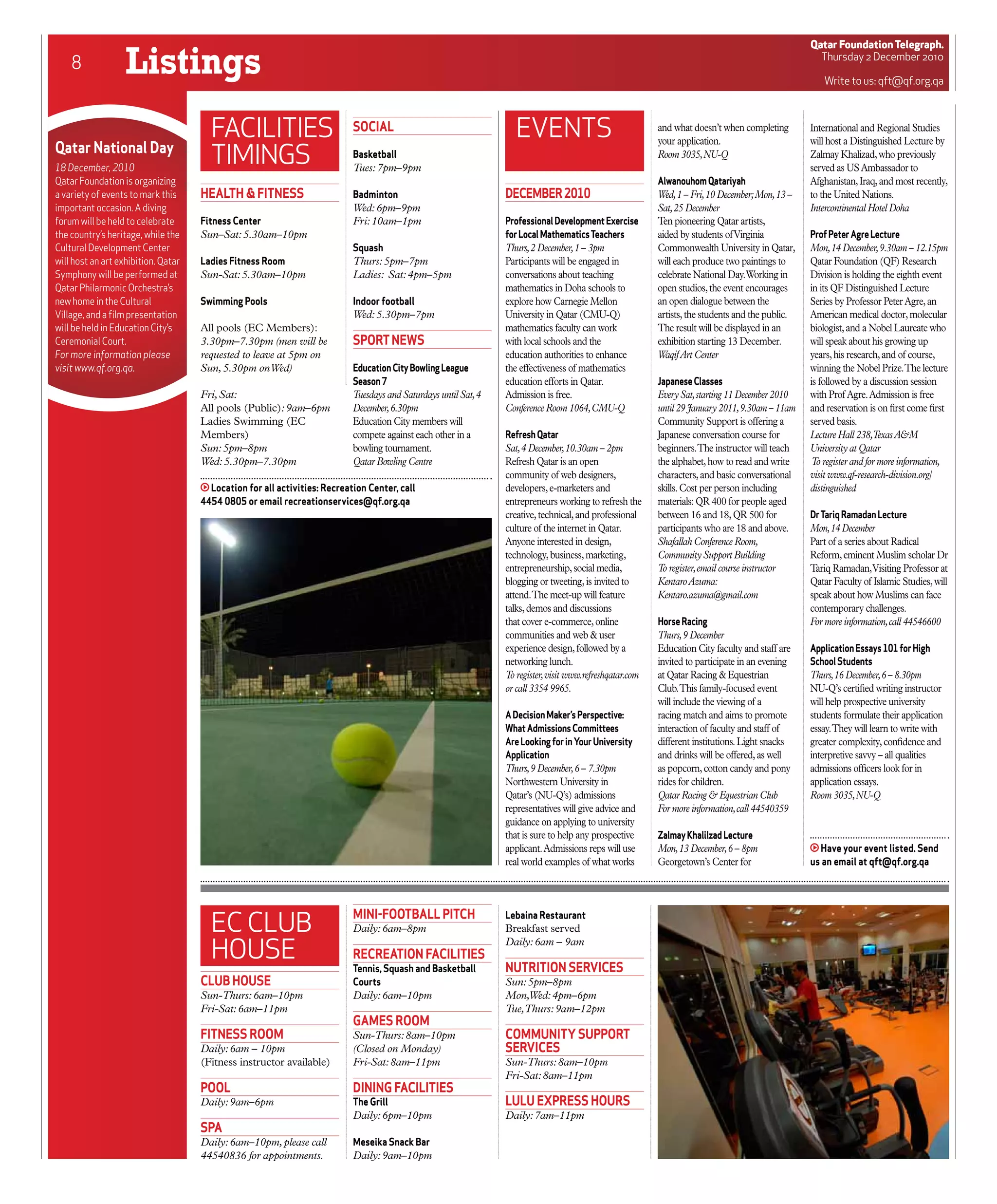 Qatar Foundation Telegraph dec2 | PDF