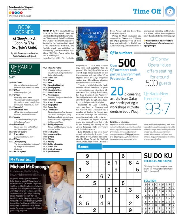 Qatar Foundation Telegraph dec2 | PDF