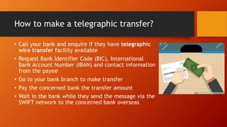 Telegraphic transferred and MICR | PPT