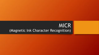 Telegraphic transferred and MICR | PPT