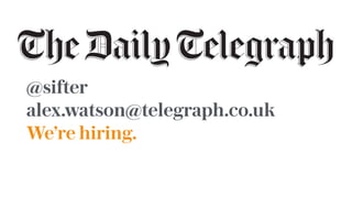 The Telegraph Responsive Redesign - every roadmap is a story | PPT