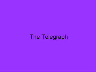 Telegraph—The Most Important Invention Of The 19th Century | PPT