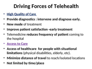 TELEHEALTH Introduction , block diagram, components | PPT