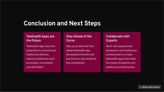 Telehealth App Development | PDF