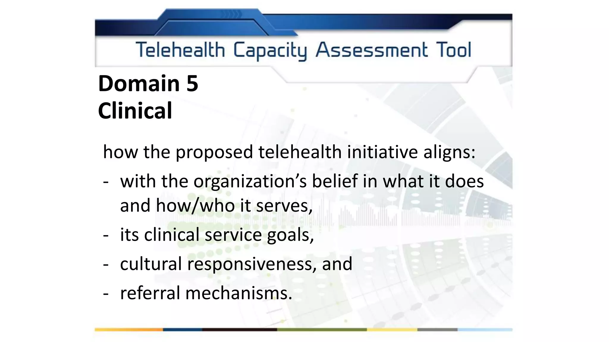 Telehealth capacity assessment tool introduction | PPTX