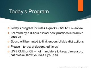 TBHI Telehealth Clinical Best Practices Workshop Slides | PPTX