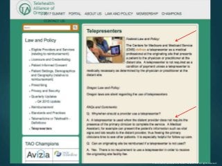 Telehealth clinical best practices workshop II | PPTX