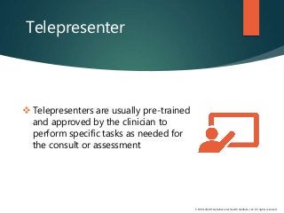 Telehealth clinical best practices workshop II | PPTX