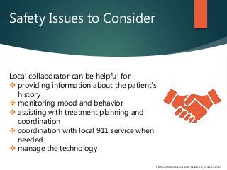 Telehealth clinical best practices workshop II | PPTX