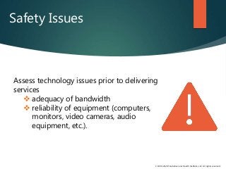 Telehealth clinical best practices workshop II | PPTX