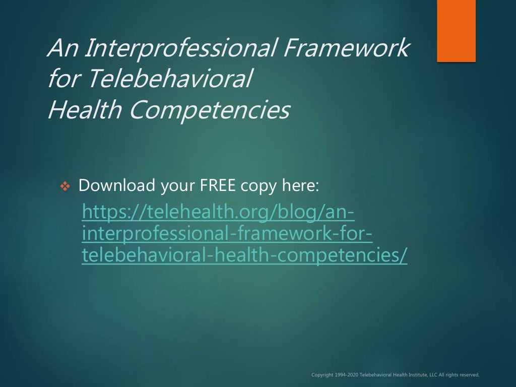 Telehealth clinical best practices workshop II | PPT