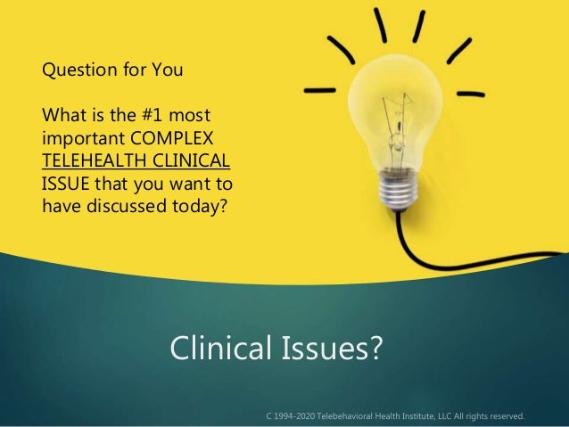 Telehealth clinical best practices workshop II | PPT