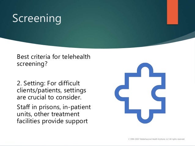 Telehealth Clinical Best Practices Workshop II 5 23-2020 | PPT