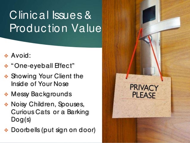 Telehealth Clinical Best Practices Workshop II (slideshare) | PPT