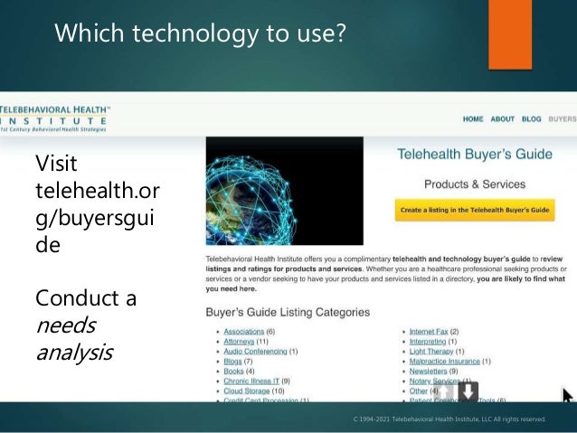Telehealth Clinical Best Practices Workshop II (slideshare) | PPT