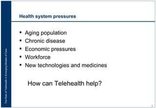 The Role of Telehealth in Emerging Models of Care | PPT