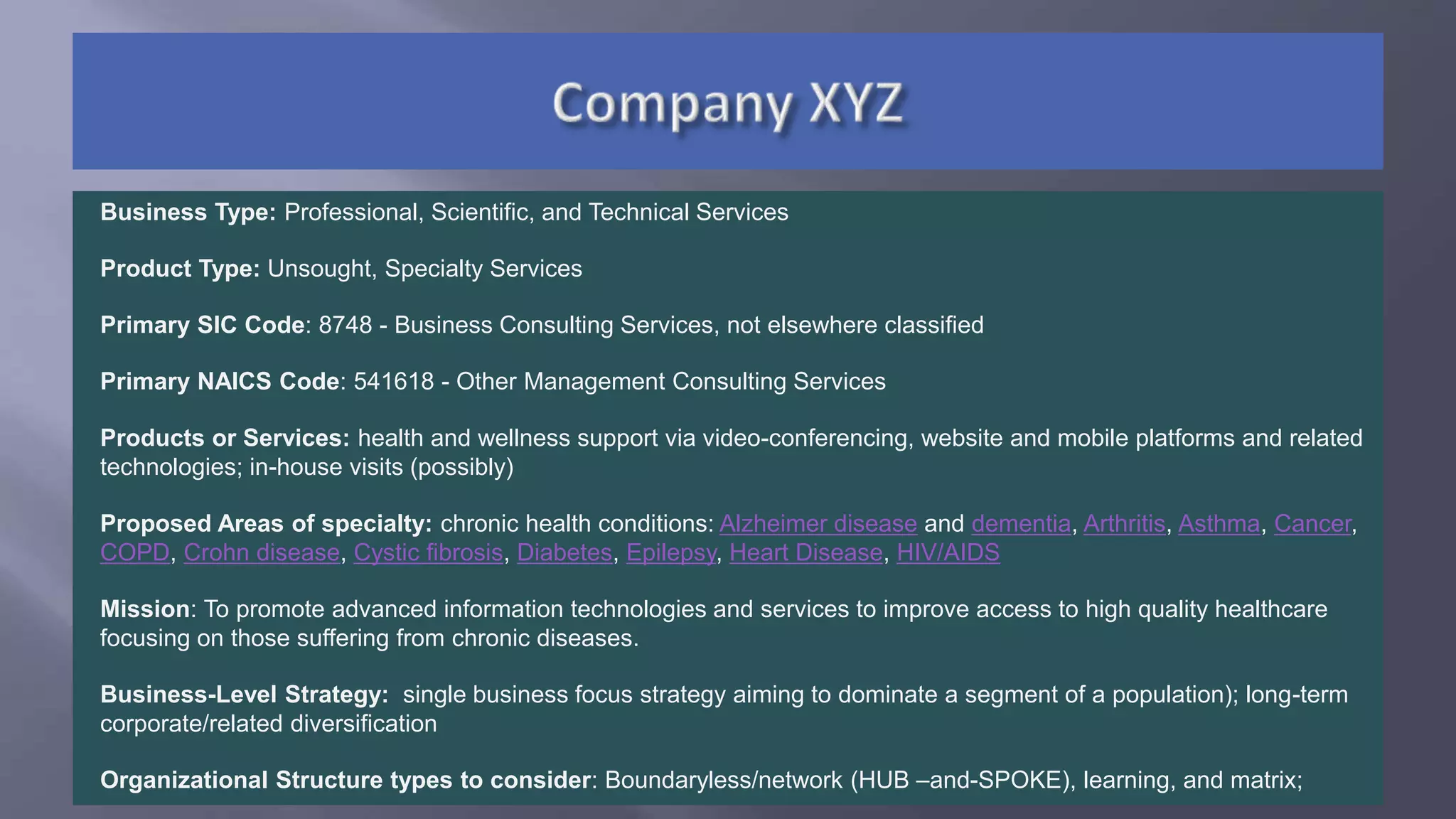 Telehealth services business model final proposal | PPTX