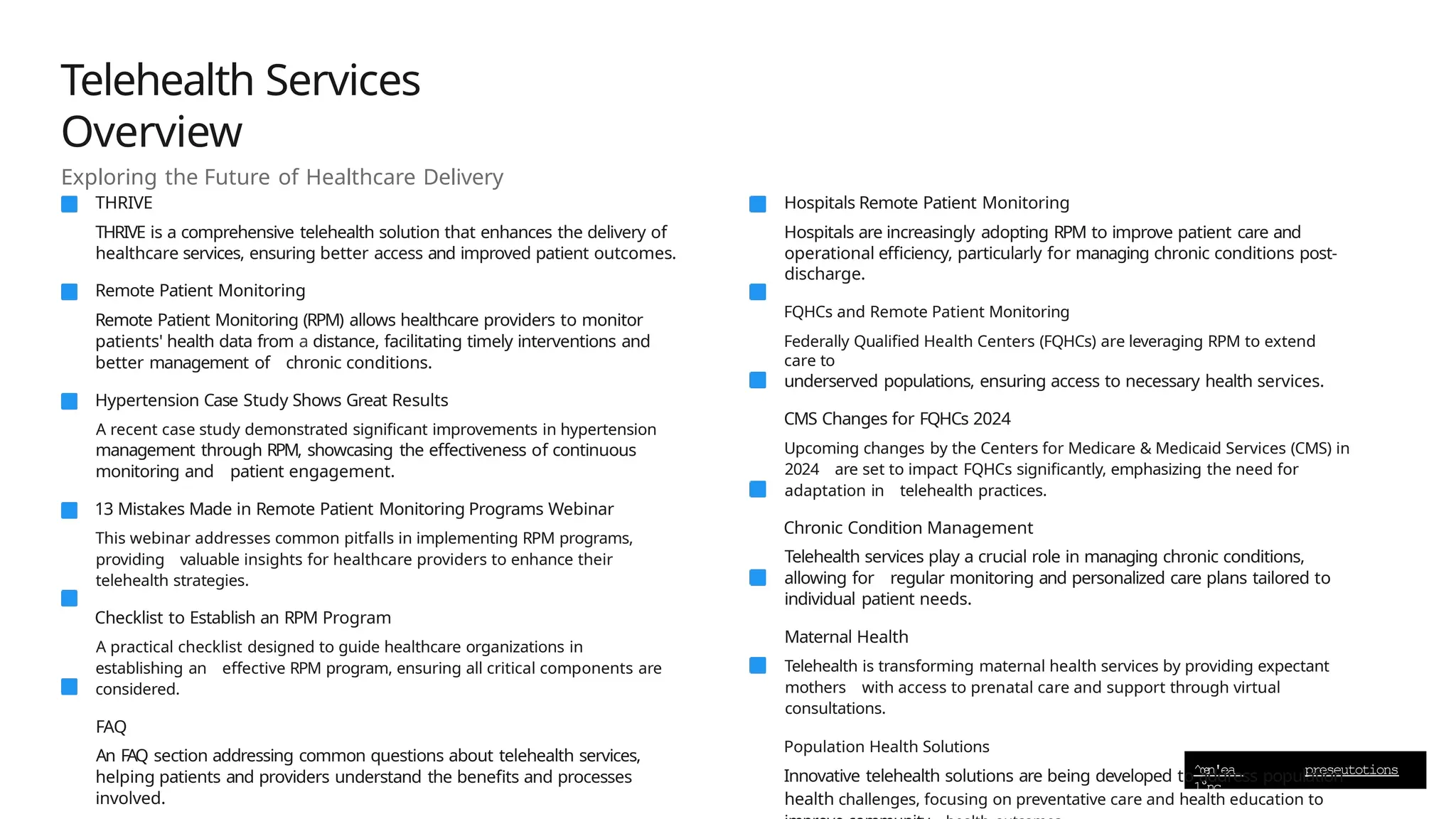 BlueStar Telehealth - Remote Patient Monitoring & Population Health Solutions | PPTX