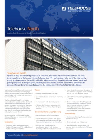 Telehouse london docklands-north | PDF