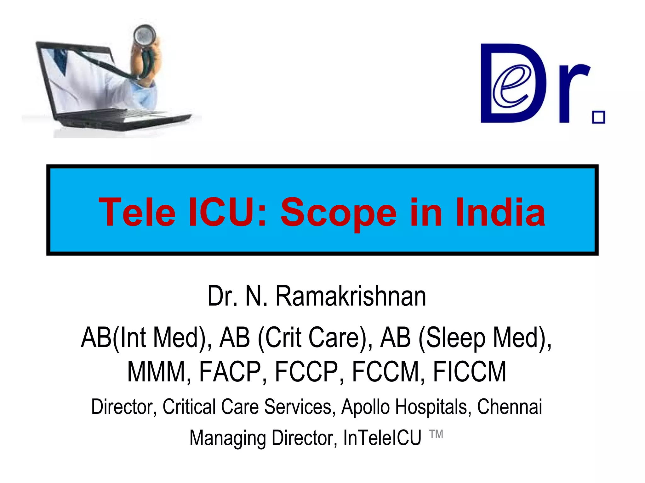 Tele icu in india mhealth_april 26, 2015 | PPT