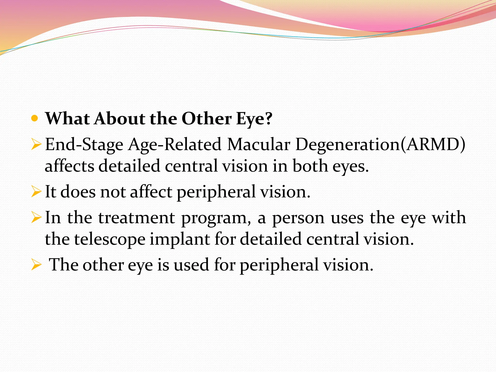 Telescopic eye implant in optometry profession | PPTX
