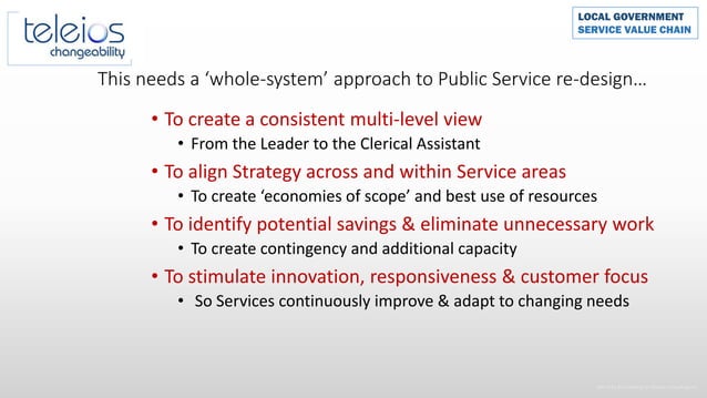 Teleios Public Service Value Chain | PPT