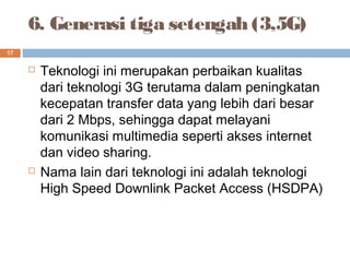 Telekomunikasi bergerak (mobile) | PPT