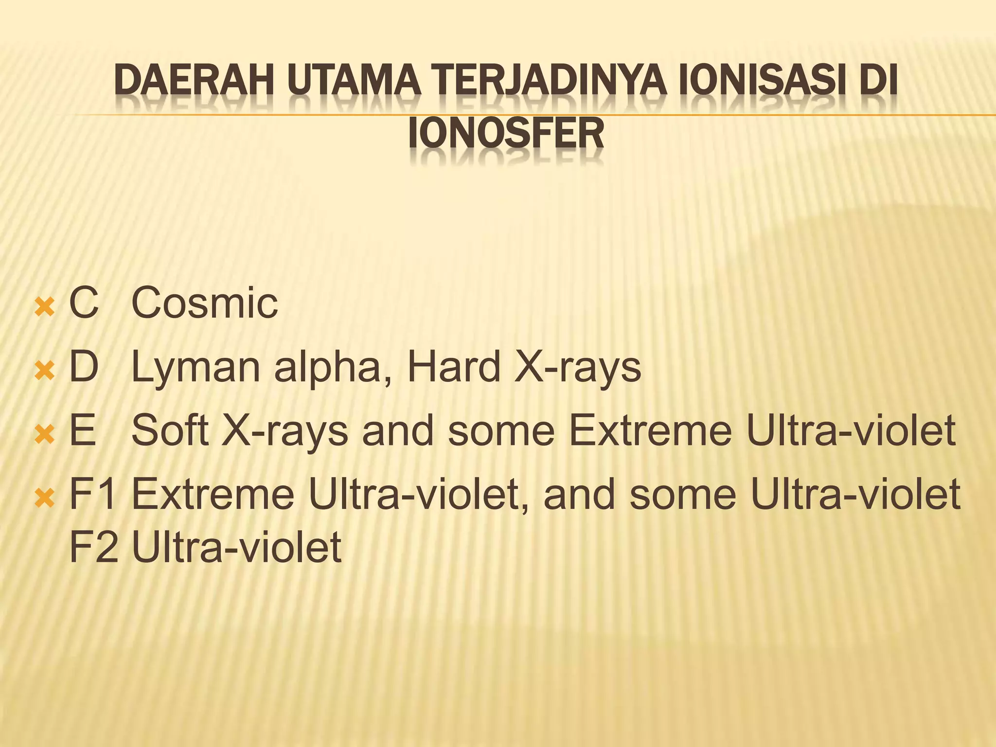 lapisan ionosfer dan perambatan gelombang radio | PPTX
