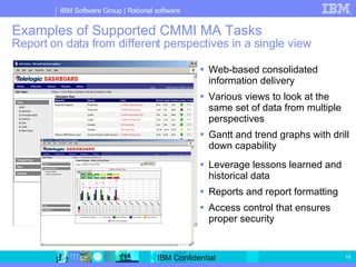 Telelogic Dashboard Cmmi Presentation | PPT