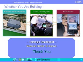 Telelogic Dashboard Cmmi Presentation | PPT
