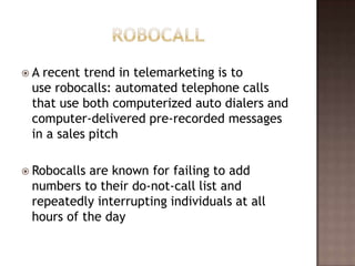 Telemarketing | PPTX