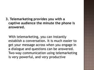 Telemarketing | PPTX