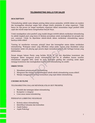 Telemarketing | PDF
