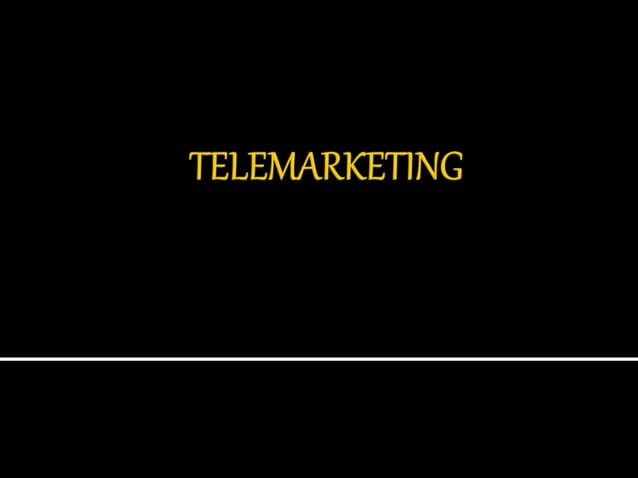 Telemarketing ppt-1 | PPTX