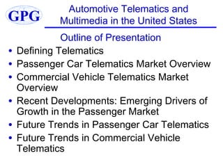 Telematics for Fleet Management | PPT