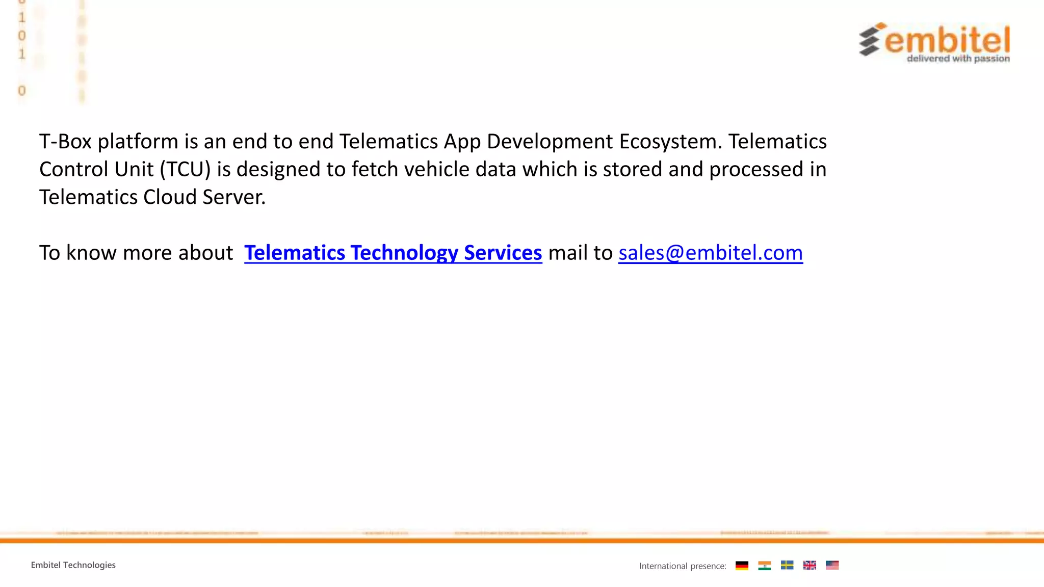 What is Telematics Control Unit (TCU) | PPTX