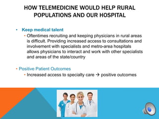 Telemedicine in Rural Areas | PPTX