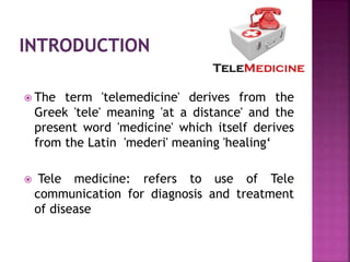 Tele medicine | PPTX
