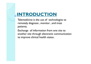TELEMEDICINE | PDF