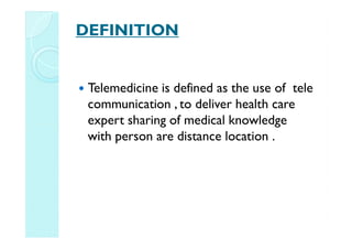 TELEMEDICINE | PDF