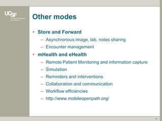 Telemedicine at ucsf | PPTX